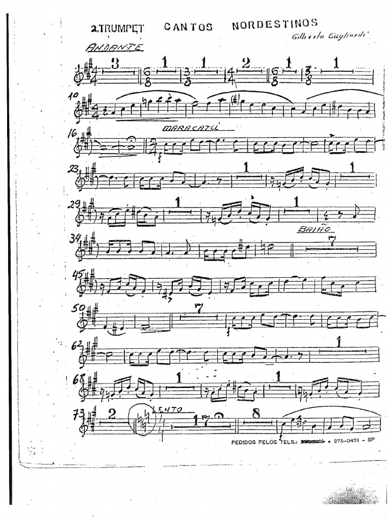 02-Gagliardi - Cantos Nordestinos - tpt2 | PDF
