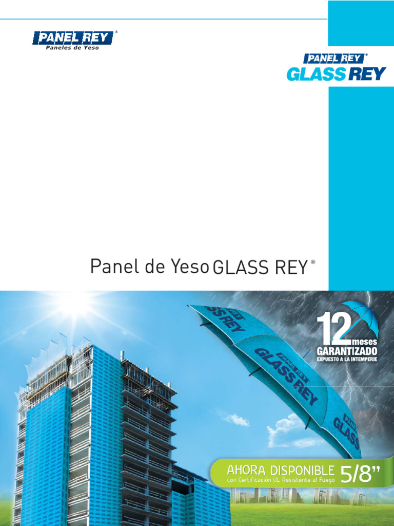 Ficha Tecnica Panel Rey Glass Rey 10155 | PDF | Aislamiento térmico ...