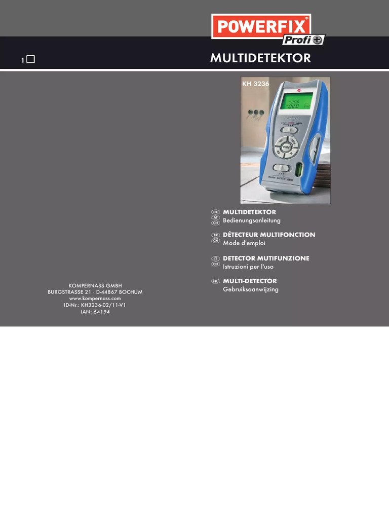 Mode D'emploi Powerfix KH 3236 (Français - 50 Des Pages) | PDF