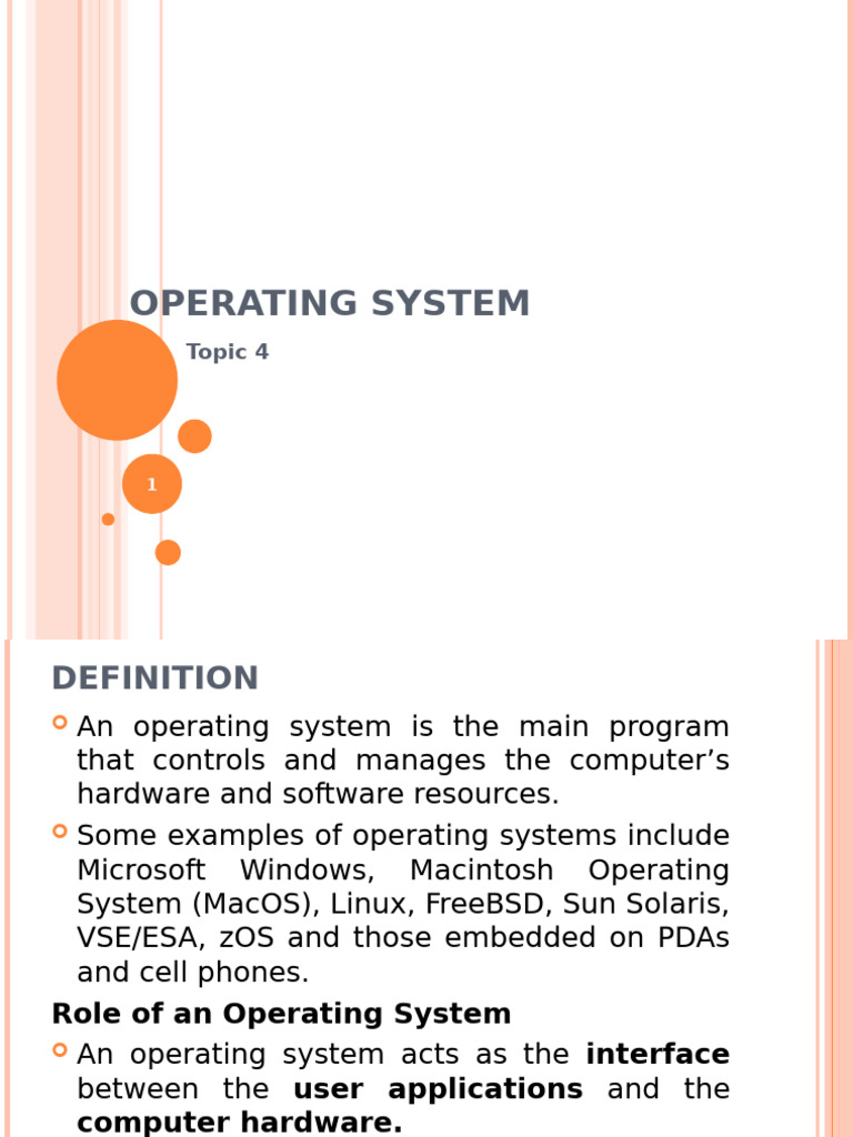 lecture 4 | PDF | Operating System | Graphical User Interfaces