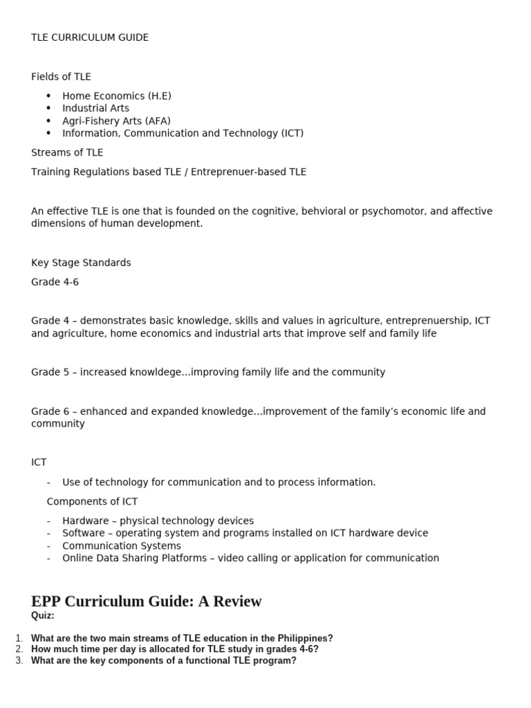 EPP notes | PDF | Educational Technology | Information And ...