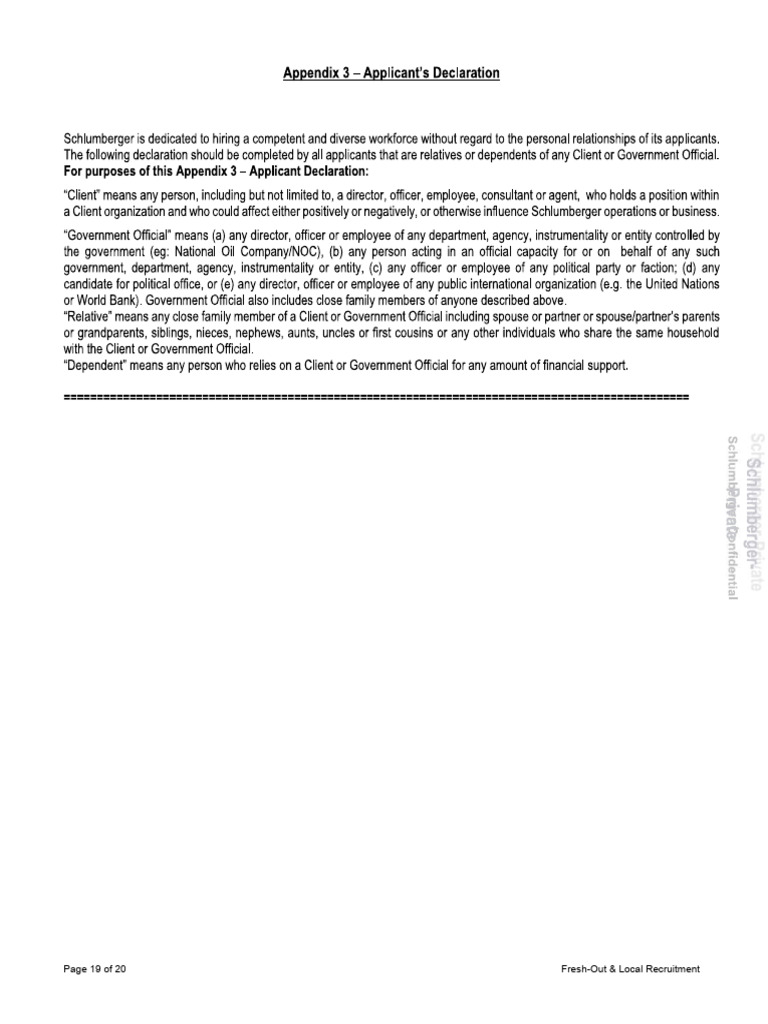 Client Govt Official Declaration S026 | PDF