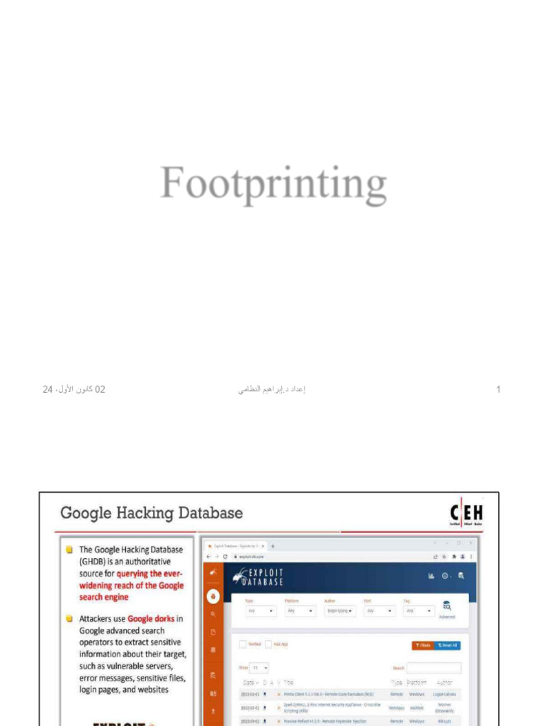 Effective Footprinting Techniques | PDF | File Transfer Protocol | Computer Network