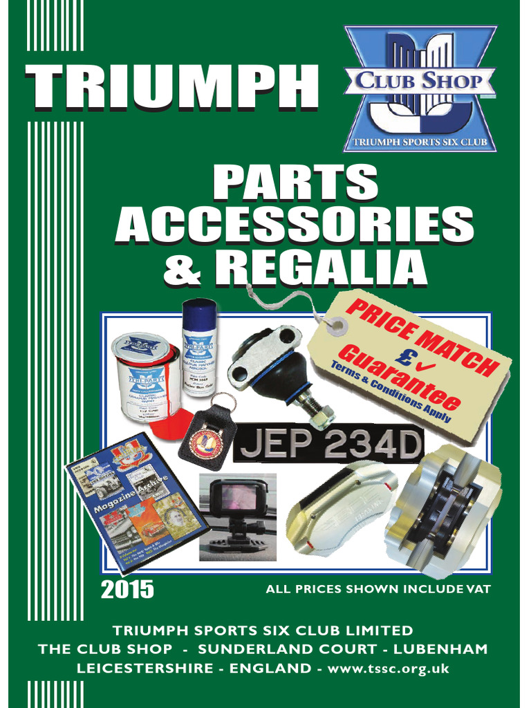 2015 TSSC Club Shop Catalogue | PDF | Brake | Clutch