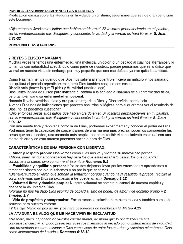 Predica Cristiana | PDF | Cristo (título) | Pecado