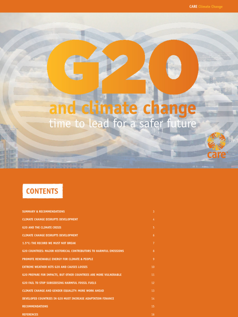 G20 Report | PDF | Climate Change | Climate Change Mitigation