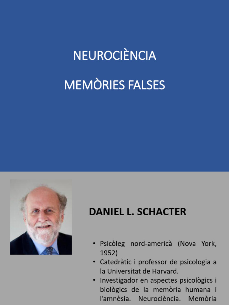 Memorias Falsas: Mecanismos y Efectos | PDF | Memoria | Cognición