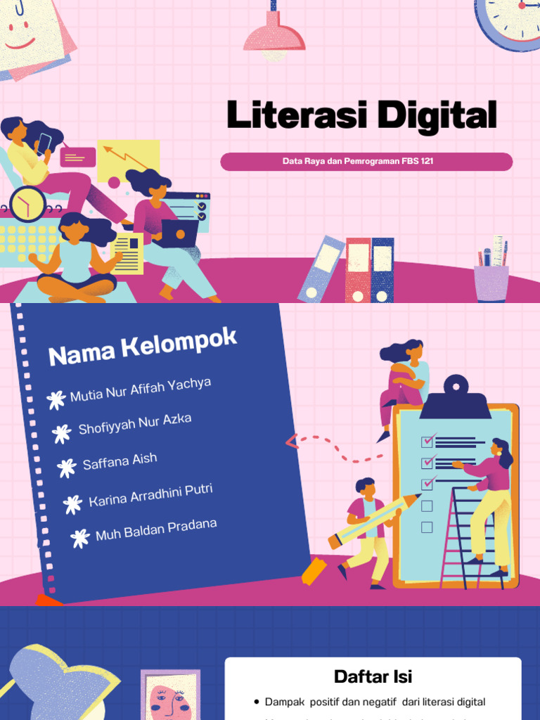 Merah Muda Ilustrasi Keseimbangan Antara Kerja Dan Hidup Presentation | PDF