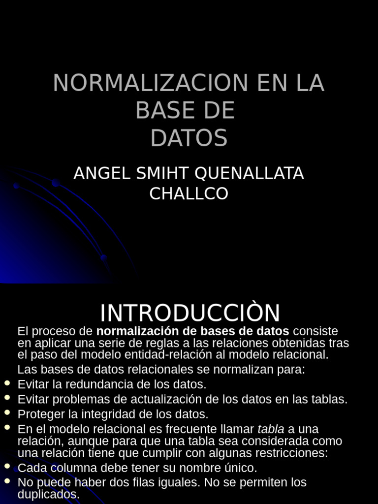 Normalizacion de Base de Datos | PDF | Base de datos relacional | Informática