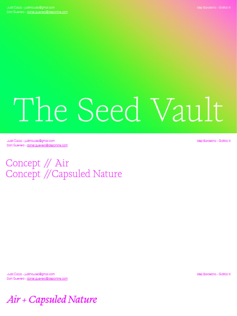 The Seed Vault | PDF