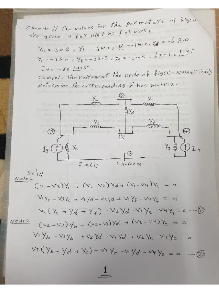 Example of Node Eq. | PDF