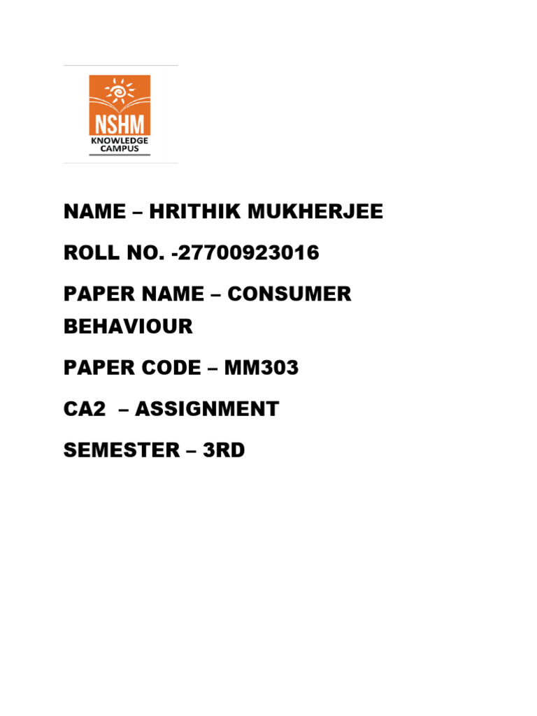 Hrithik Mukherjee 27700923016 CB Ca2 | PDF | Pricing | Digital Marketing