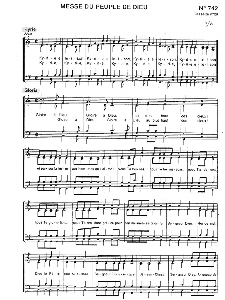 Messe Du Peuple de Dieu | PDF