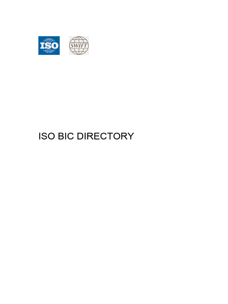 Iso 9362 Bic Directory | PDF | Riyadh | Regulation