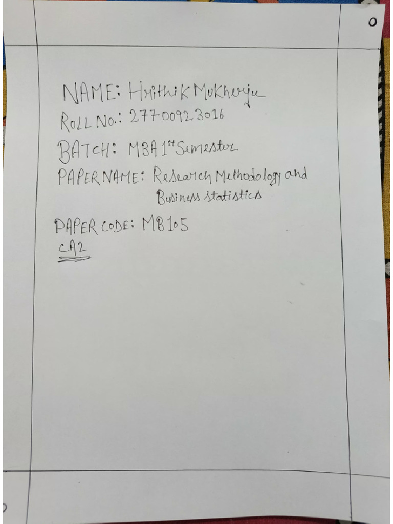 Hrithik Mukherjee Ca2 PDF | PDF