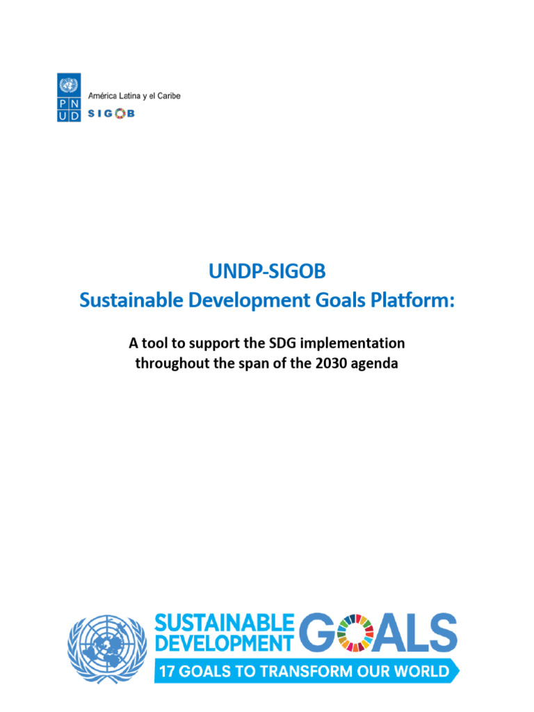 1901-PNUD-SIGOB-SDG | PDF | Sustainable Development | Sustainability