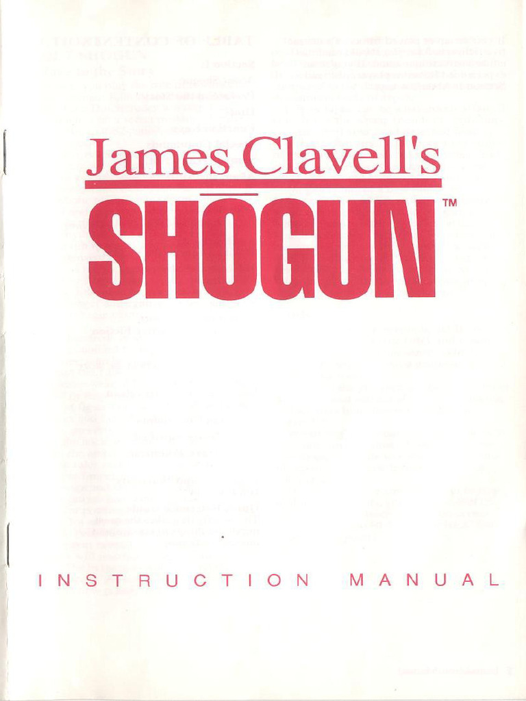 James Clavells Shogun | PDF