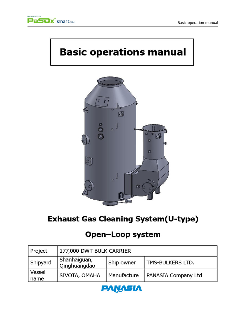 Basic Operations Manual | PDF | Seawater | Water