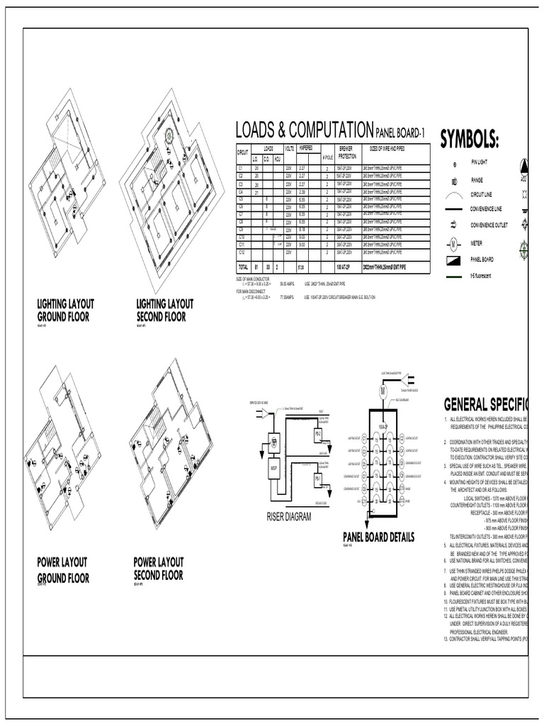 Electrical Plan Try Plot (Uty3b) | PDF | Mains Electricity | Building ...