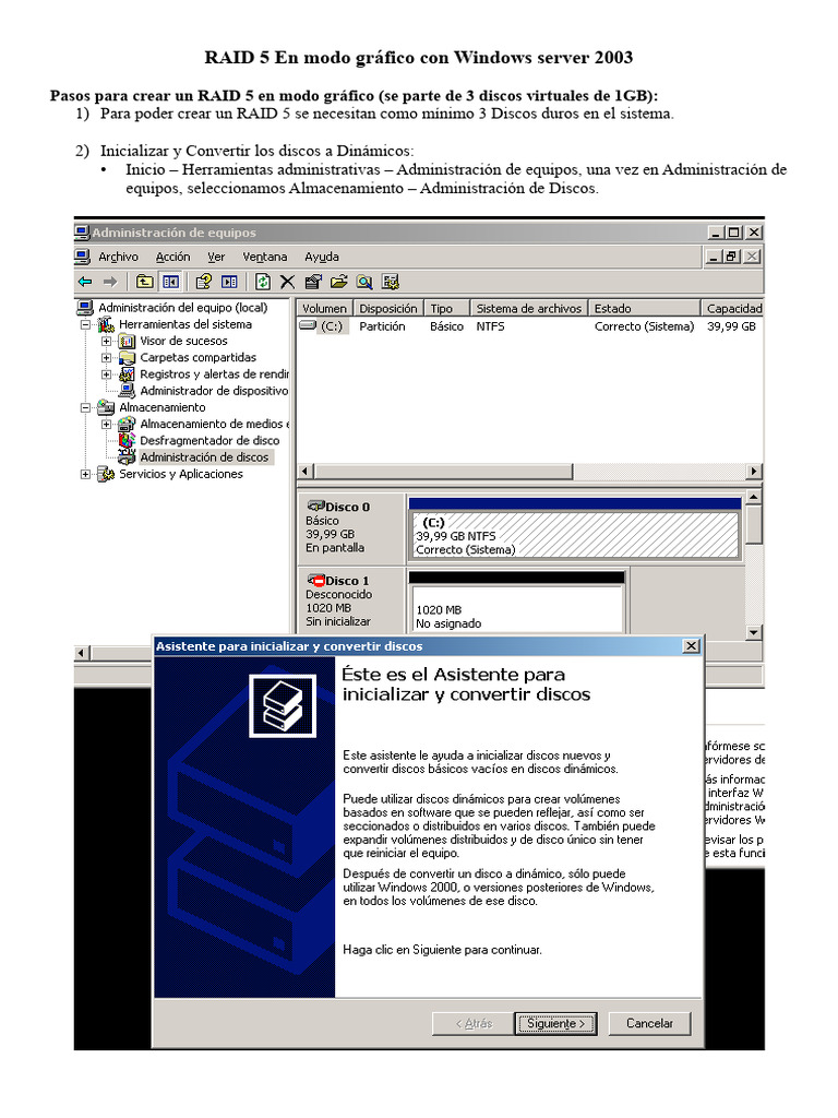 Iso 07 Raid 5 en Windows | PDF | Datos de computadora | Ciencias de la ...