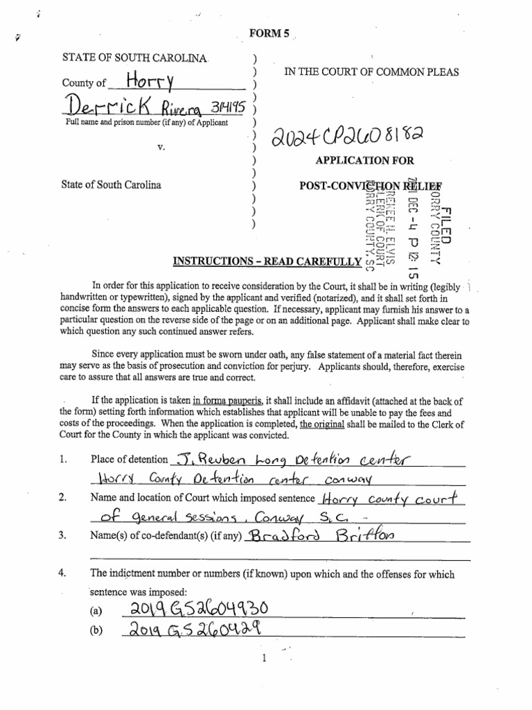 Derrick Rivera Appeal - 12/2/2024 | PDF