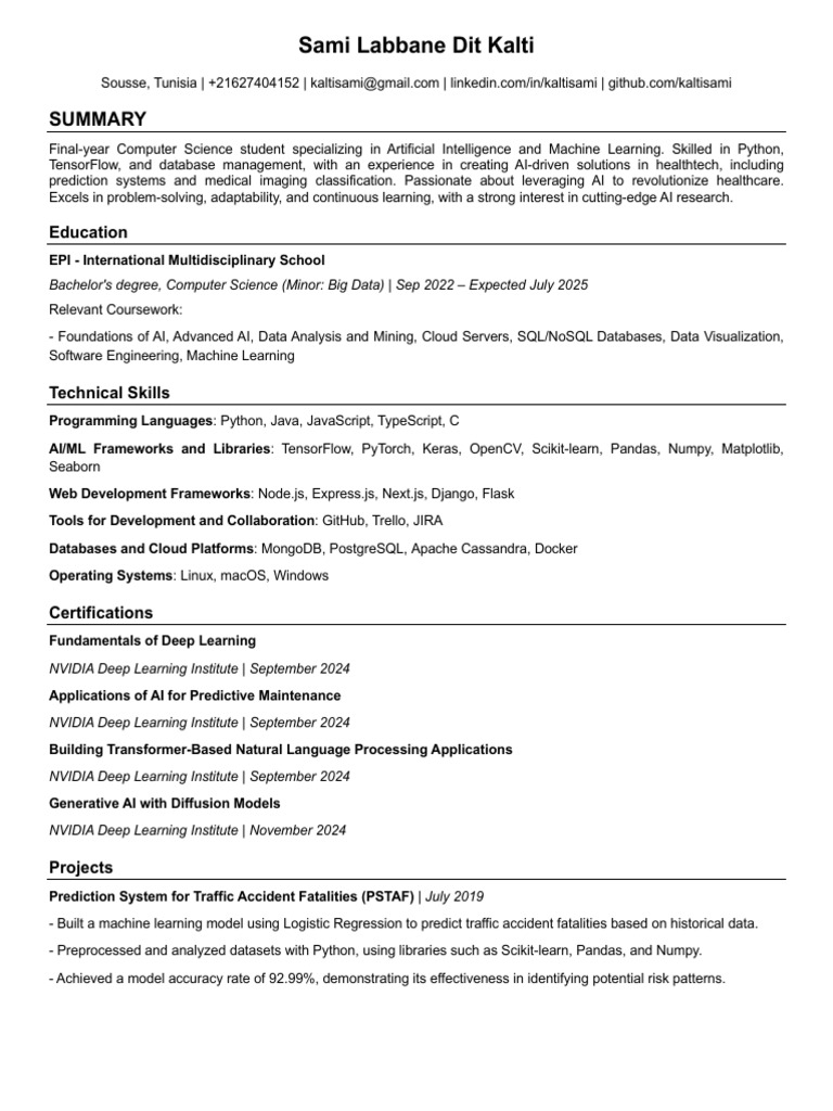 AI & ML Enthusiast's Profile | PDF | Machine Learning | Artificial Intelligence