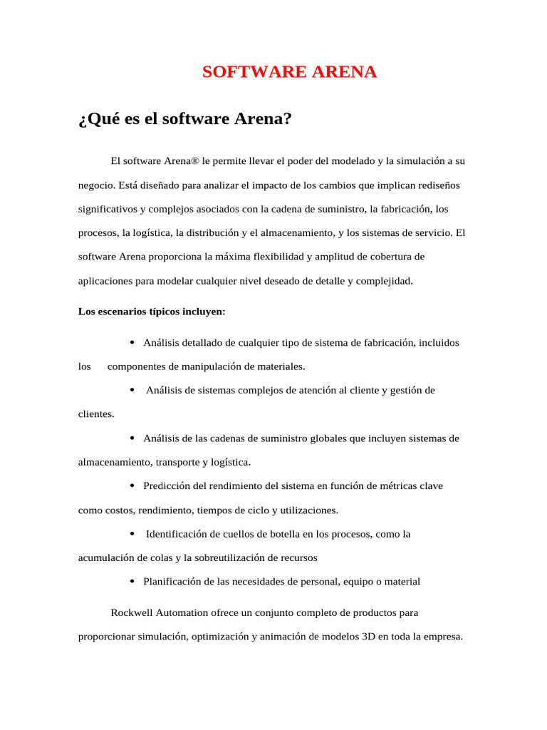 Manual de Instrucciones Software Arena | PDF | Software | Soporte técnico