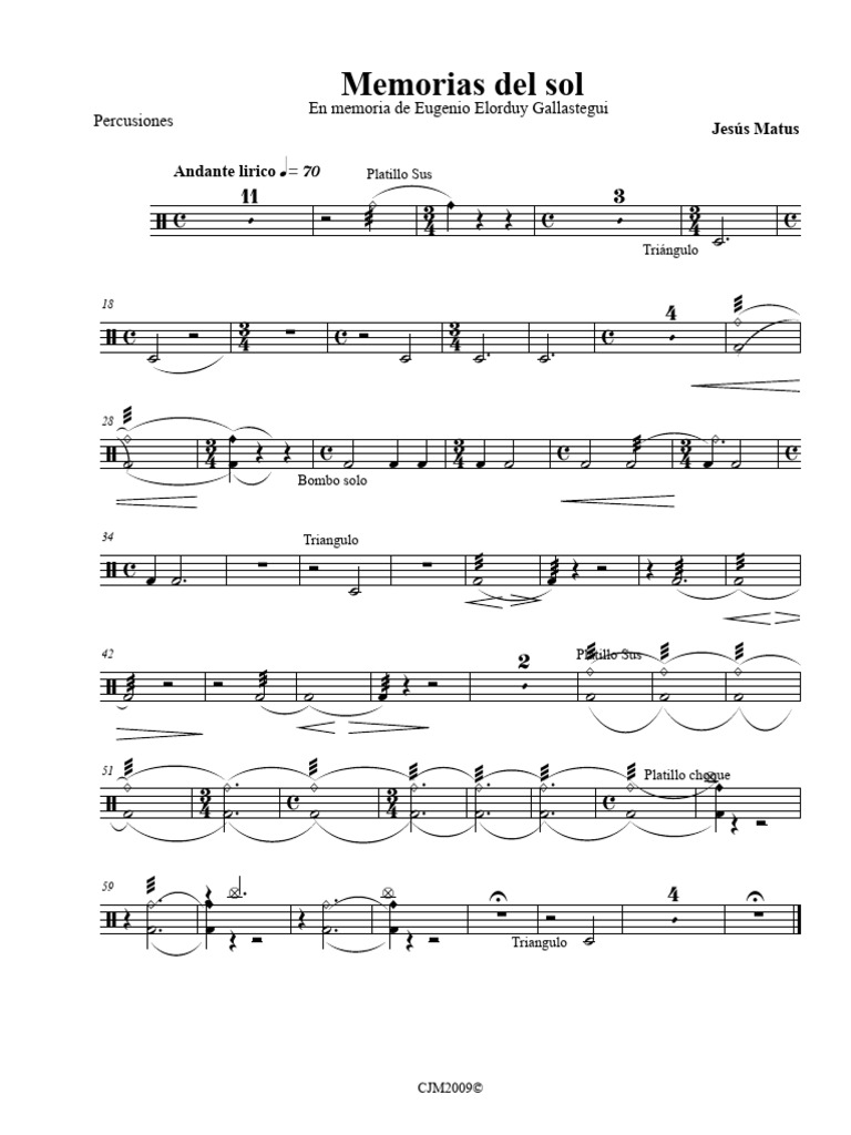 Memorias Percusion 2 | PDF