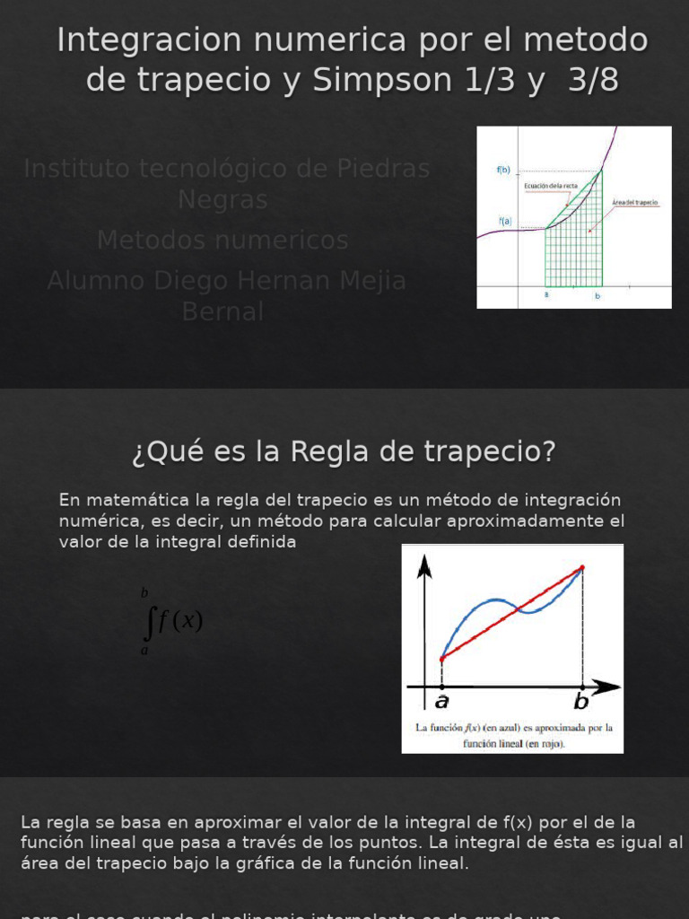 Metodo de Trapecio | PDF | Integral | Matemáticas De La Computación