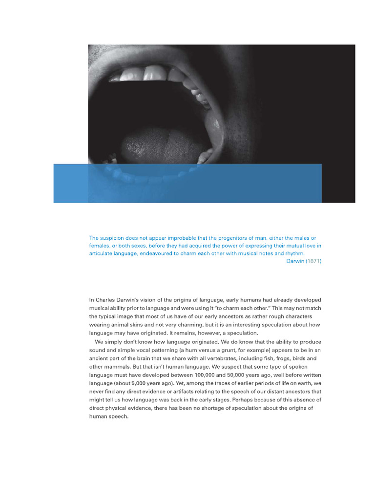 The Origins of Language. | PDF