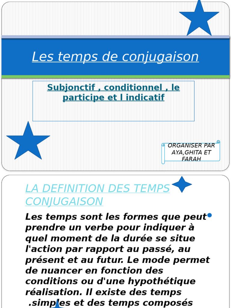 Modes de Conjugaison en Français | PDF | Temps (grammaire) | Verbe