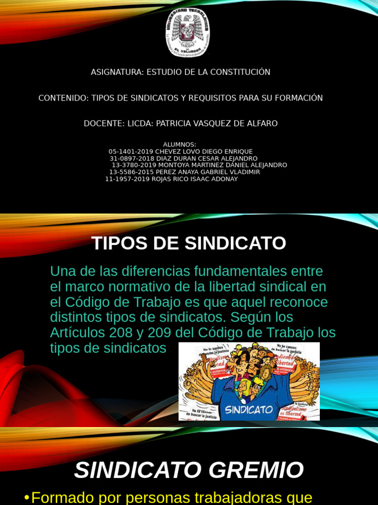 Tipos de Sindicato | PDF | Sindicato