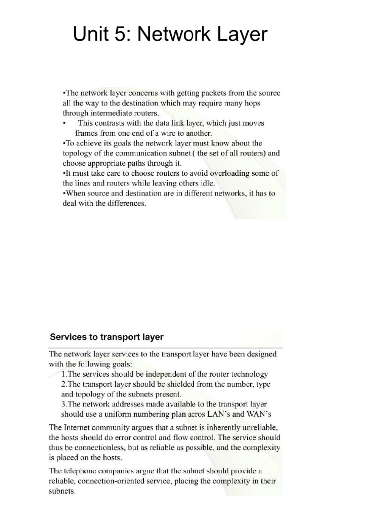 Network Layer | PDF | Routing | Router (Computing)