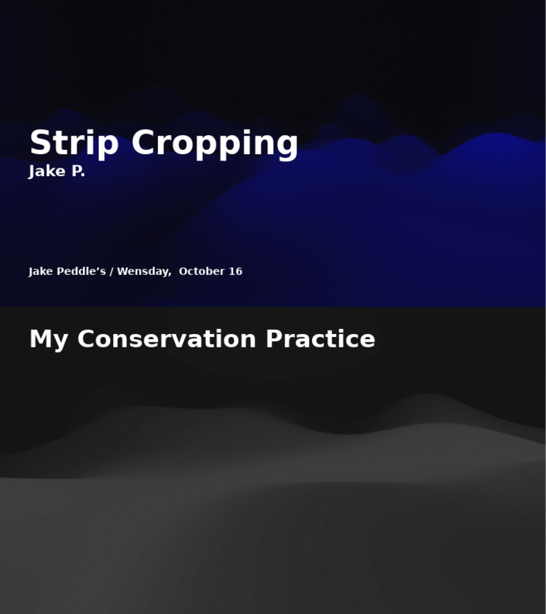 Strip Cropping: Jake P | PDF