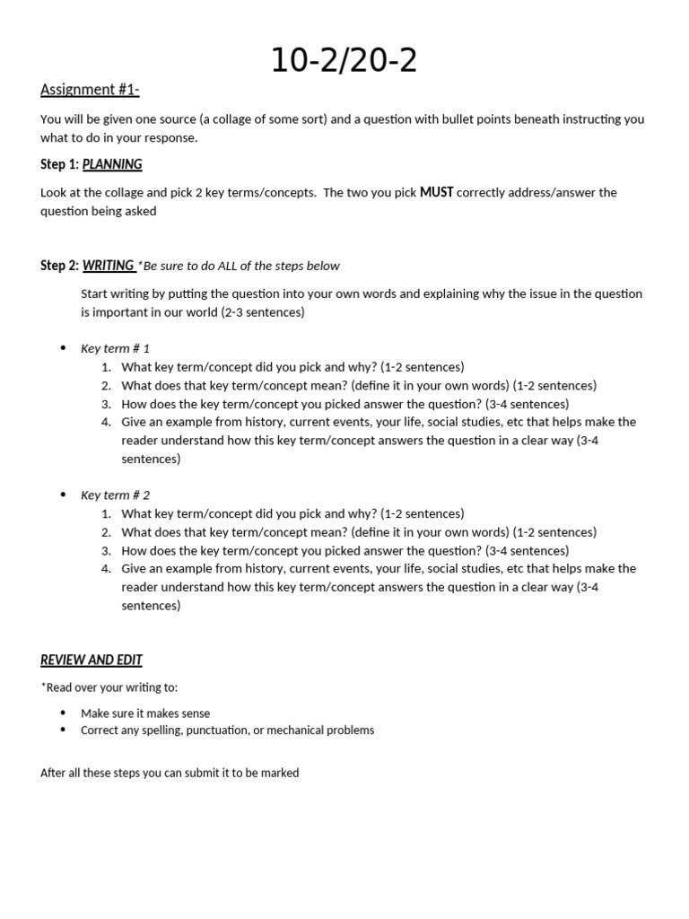 Assignment 1 Guide | PDF