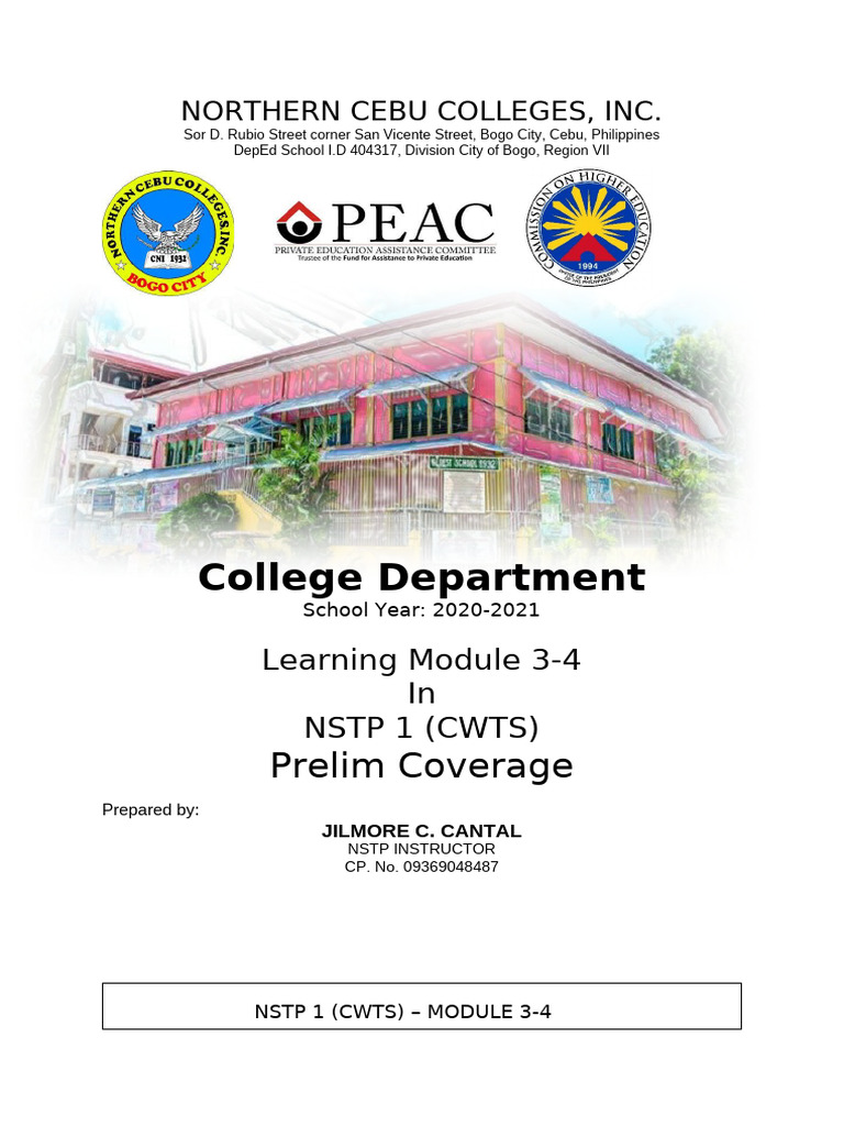 NSTP 2 Module 3 4 Midterm | PDF | Substance Abuse | Drugs