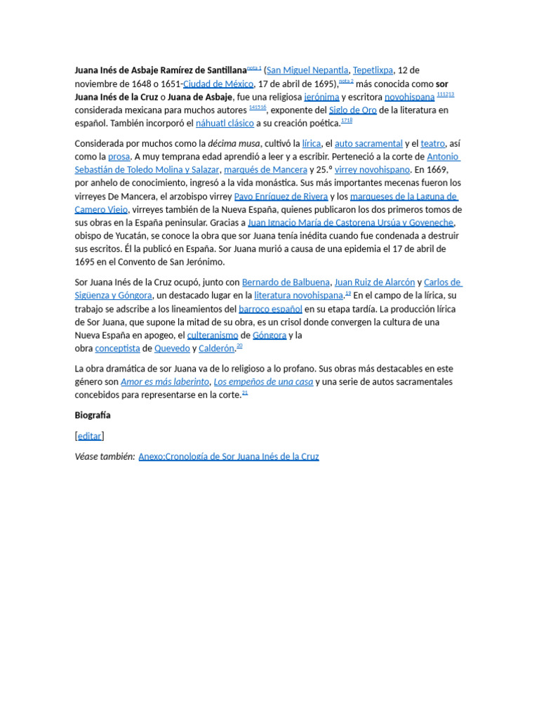 Sor Juana | PDF