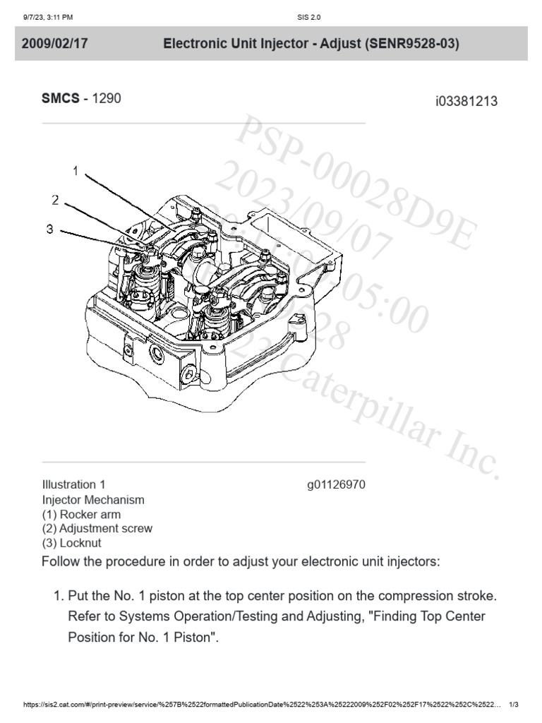 Injector Adjustment Guide | PDF | Mechanical Engineering | Machines