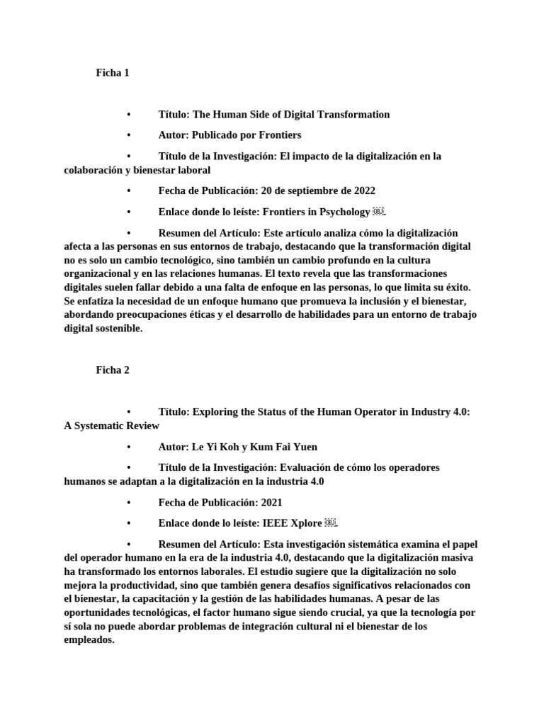 Fichas Formato Apa | PDF