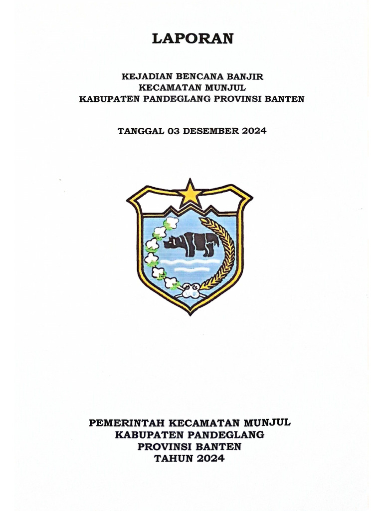 Laporan Banjir Ke BPBD | PDF