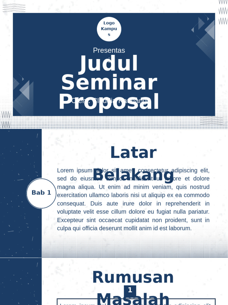 Minimalis Seminar Presentasi | PDF