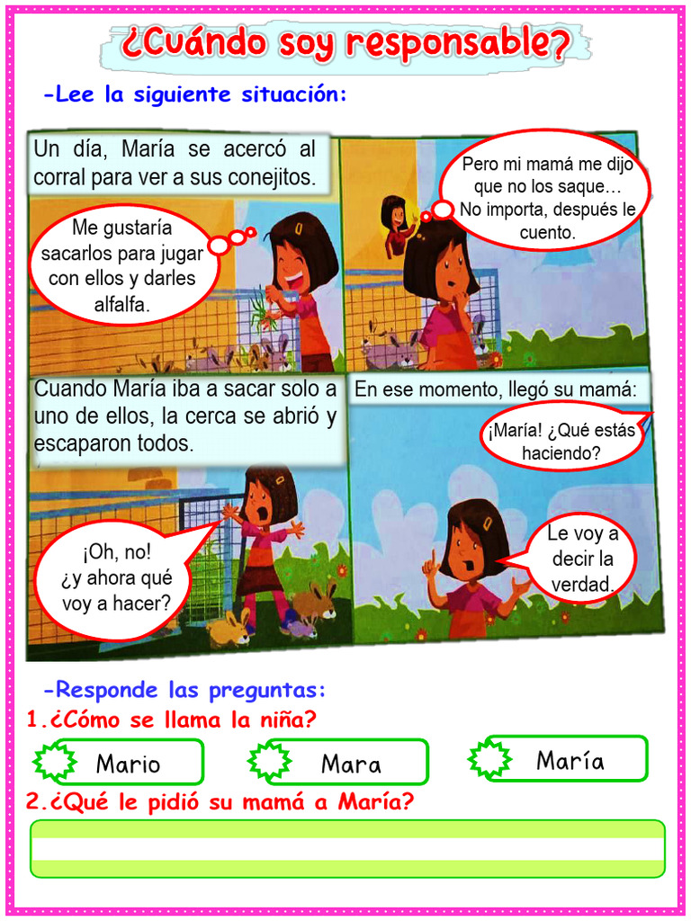Ficha Soy Responsable Maestra Janet | PDF