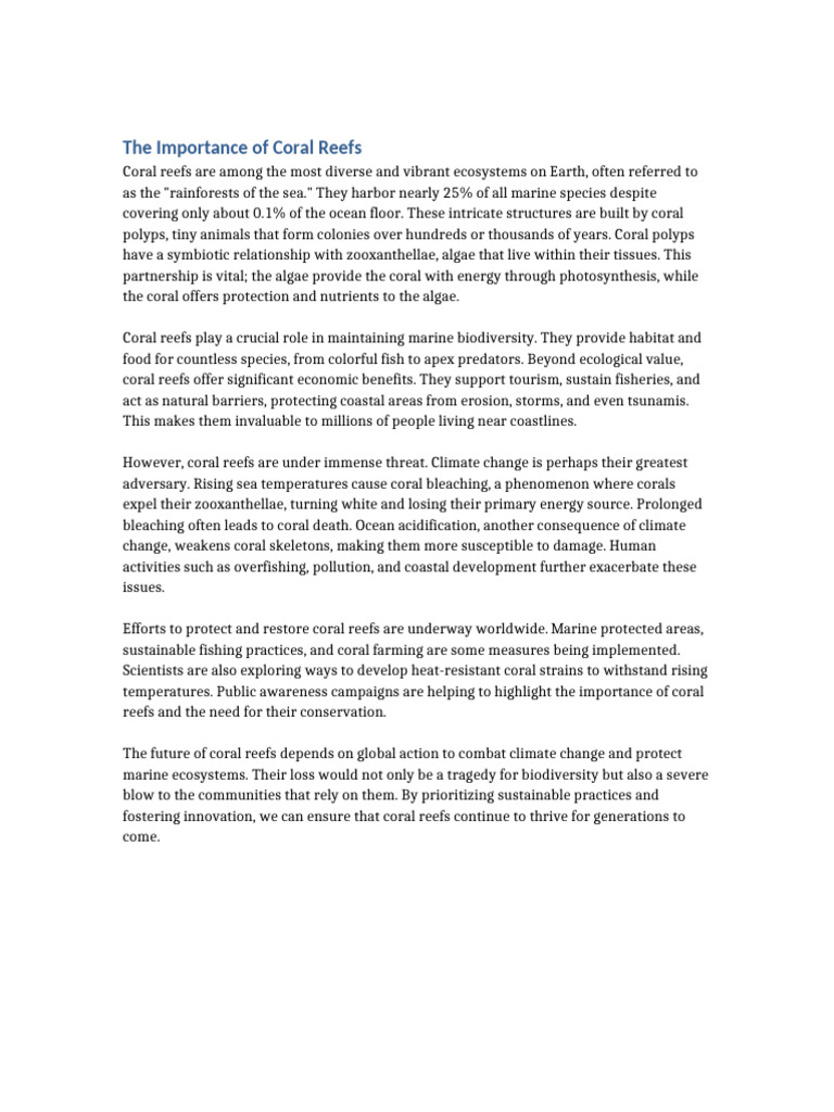 The_Importance_of_Coral_Reefs | PDF The_Importance_of_Coral_Reefs | PDF