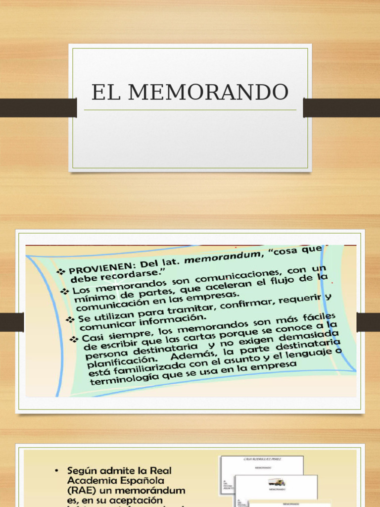 El Memorando | PDF