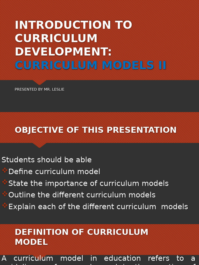 Introduction To Curriculum Development 4 | PDF | Curriculum | Learning