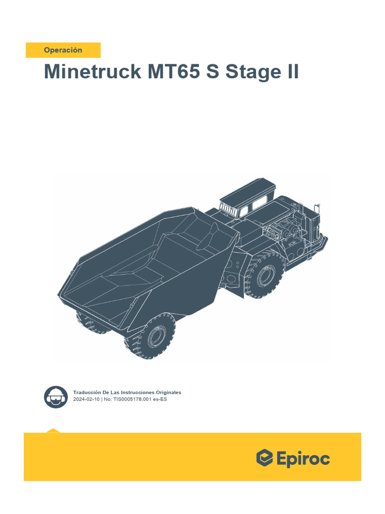 Minetruck MT65 S Stage II - Operation | PDF | Cambiar | Vehículos