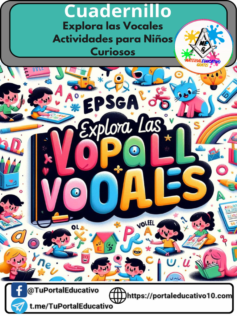 Explora Las Vocales Actividades Para Niños Curiosos Portaleducativo10 | PDF