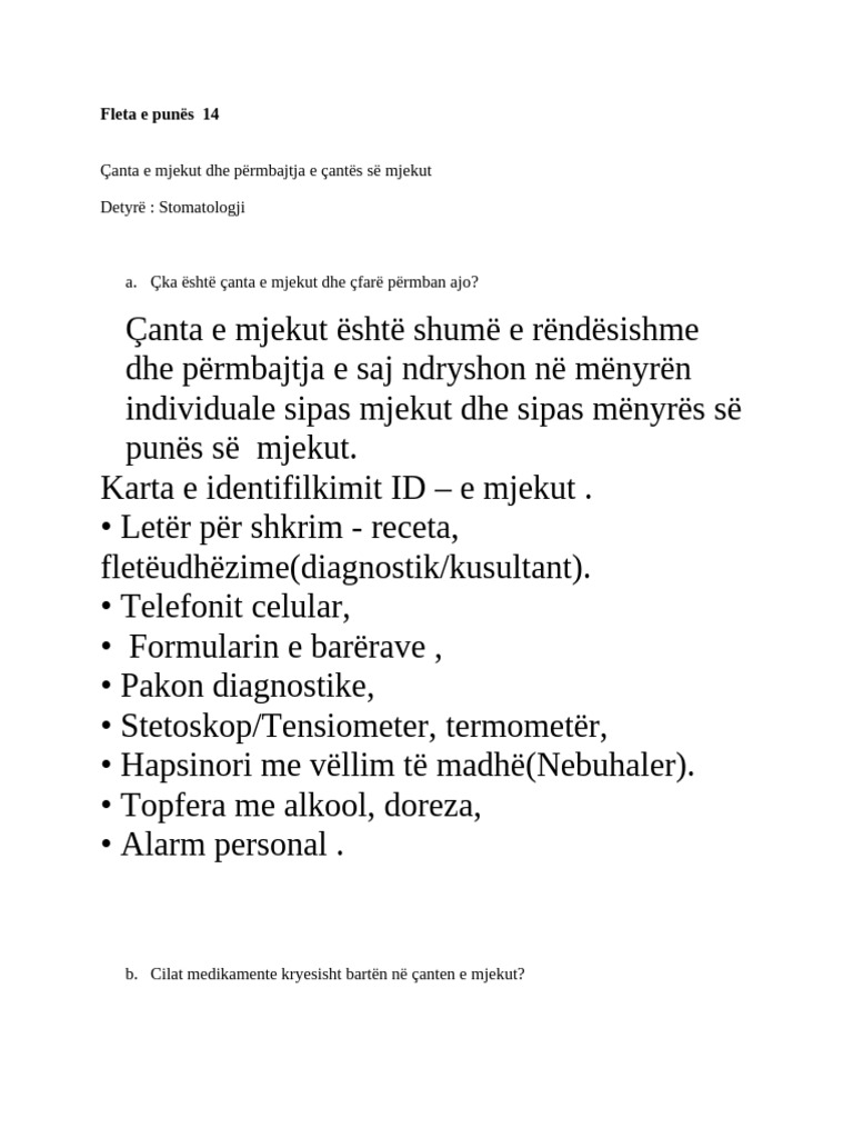 Mjekesi Familjare - BK | PDF