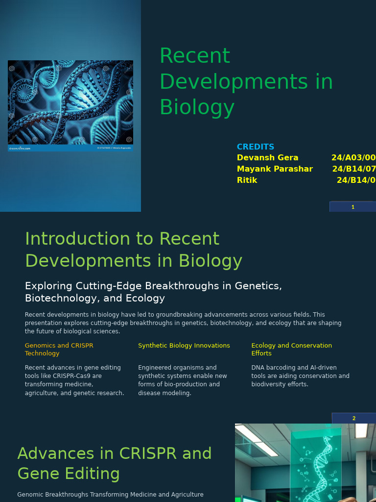 Breakthroughs in Modern Biology | PDF | Personalized Medicine ...