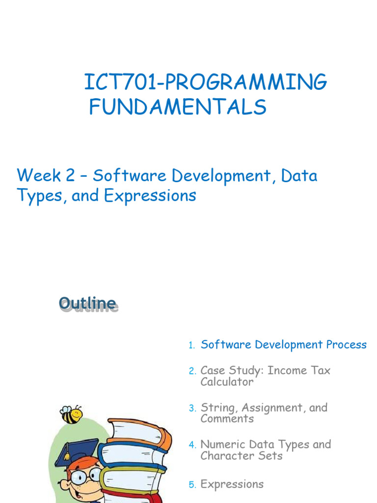 Week 2 - Software Development, Data Types, and Expressions | PDF ...
